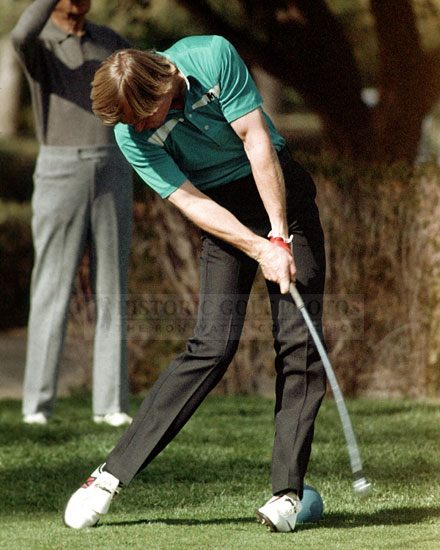 Johnny Miller swing, Bob Hope Classic - 1979 - Historic Golf Photos